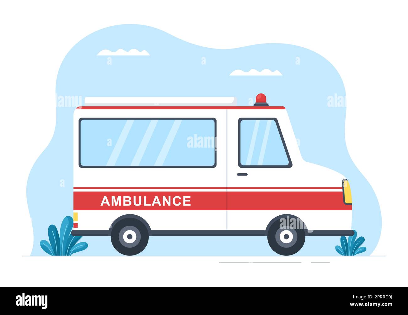 Medical Vehicle Ambulance Car or Emergency Service for Pick Up Patient ...
