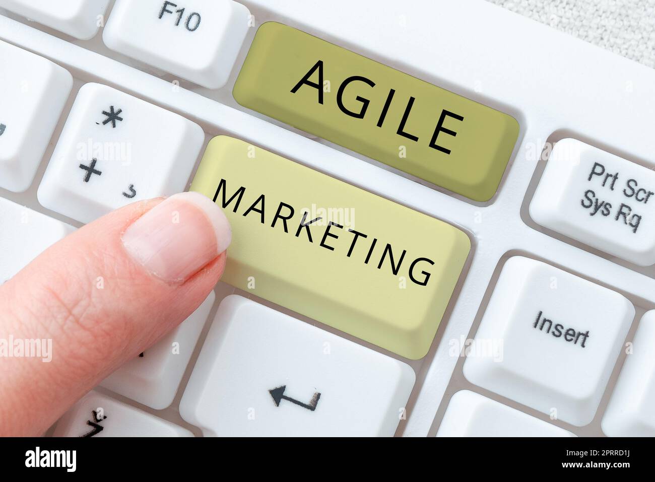 Text caption presenting Agile Marketing, Business showcase anything ...
