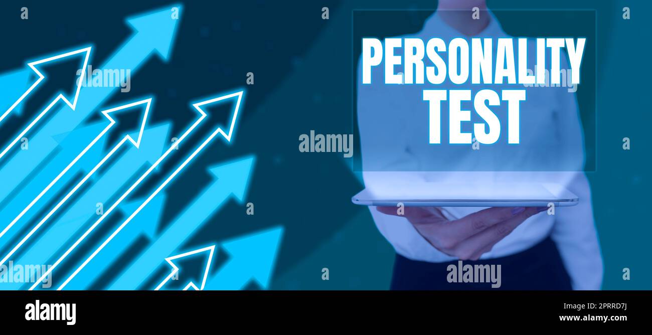 Conceptual display Personality Test, Business overview the process for ...