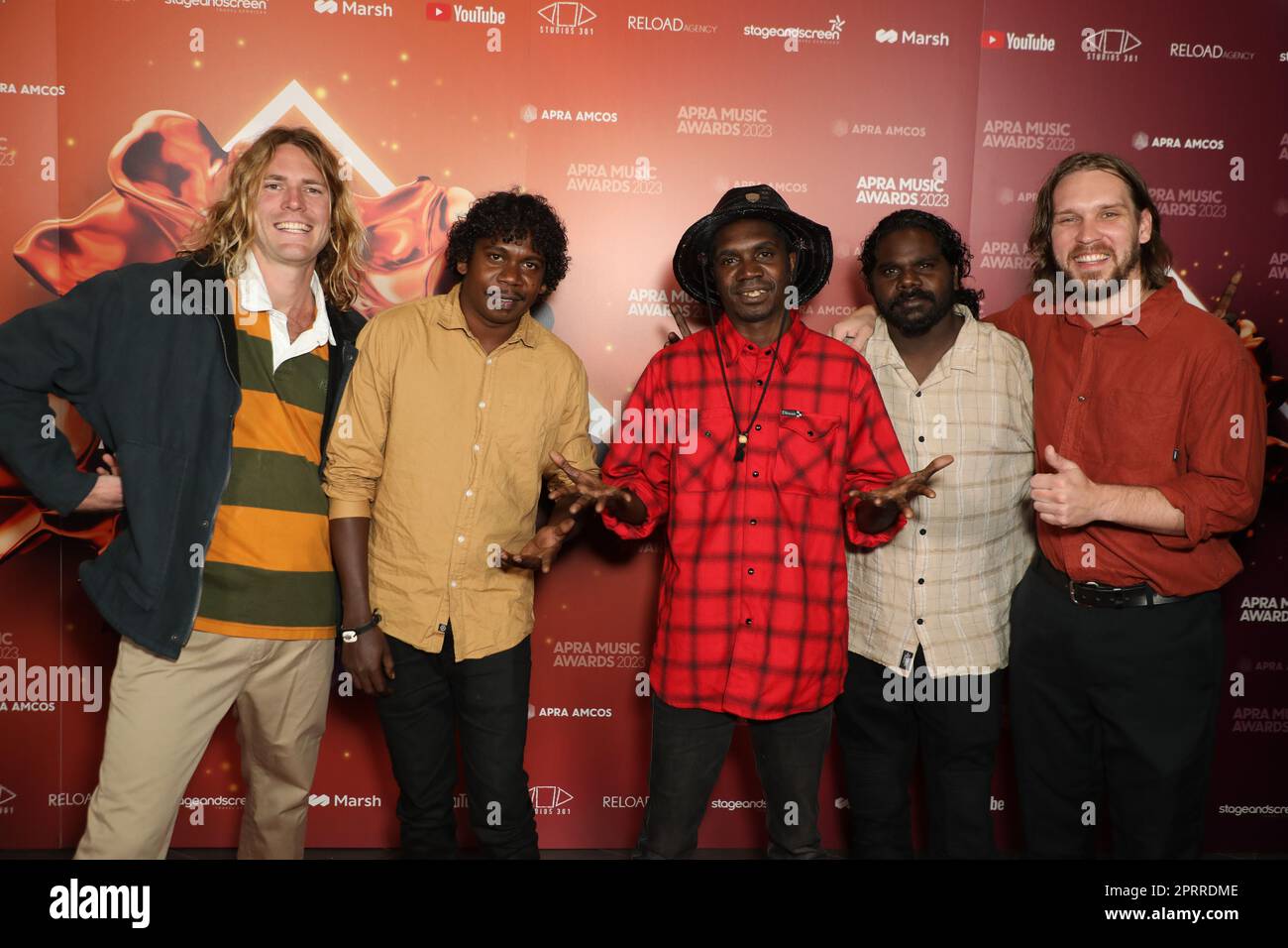 Sydney, Australia. 27th April 2023. Roy Kellaway, Mandawuy Yunupingu ...