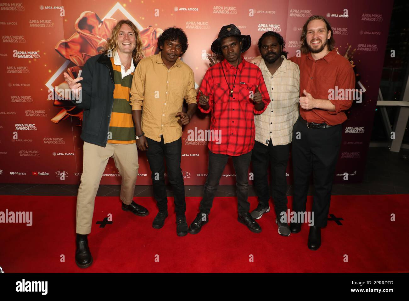 Sydney, Australia. 27th April 2023. Roy Kellaway, Mandawuy Yunupingu ...