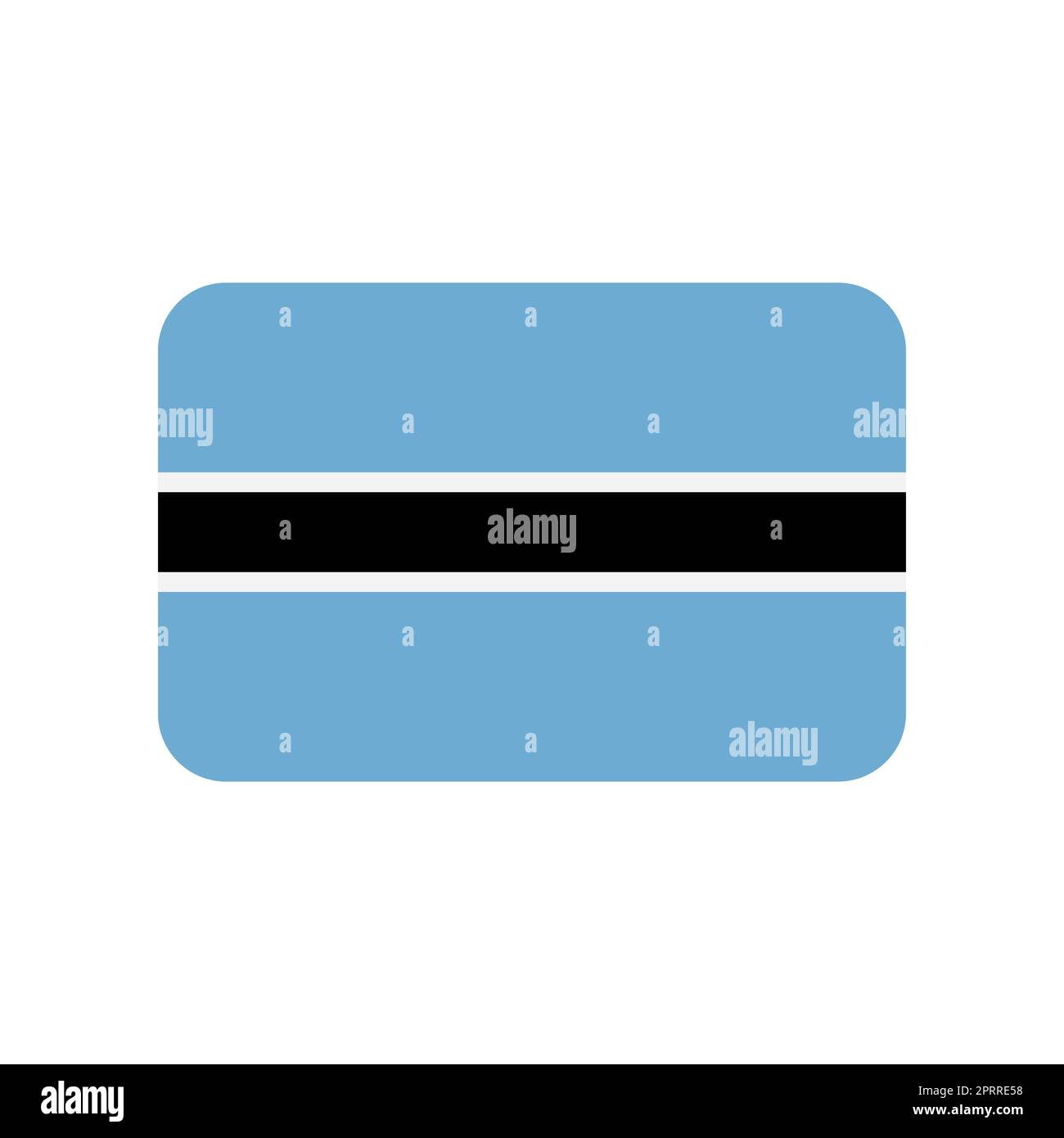 Botswana vector flag isolated on white background Stock Vector Image ...