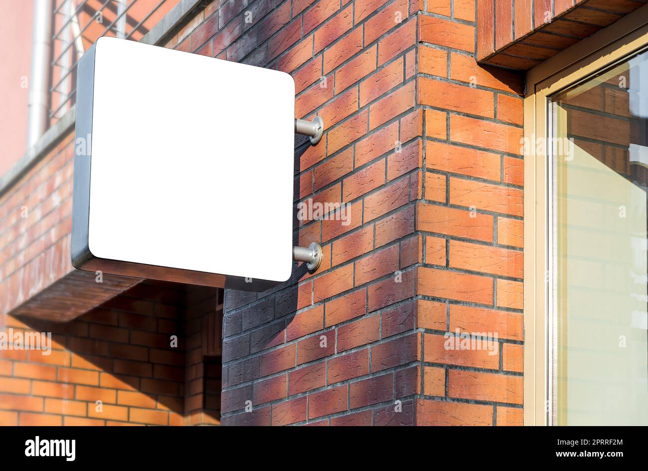 Advertising Outdoor Blank Square Signage in the City Stock Photo - Alamy