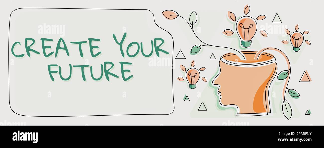 Inspiration showing sign Create Your FutureSet Target and Career goals ...