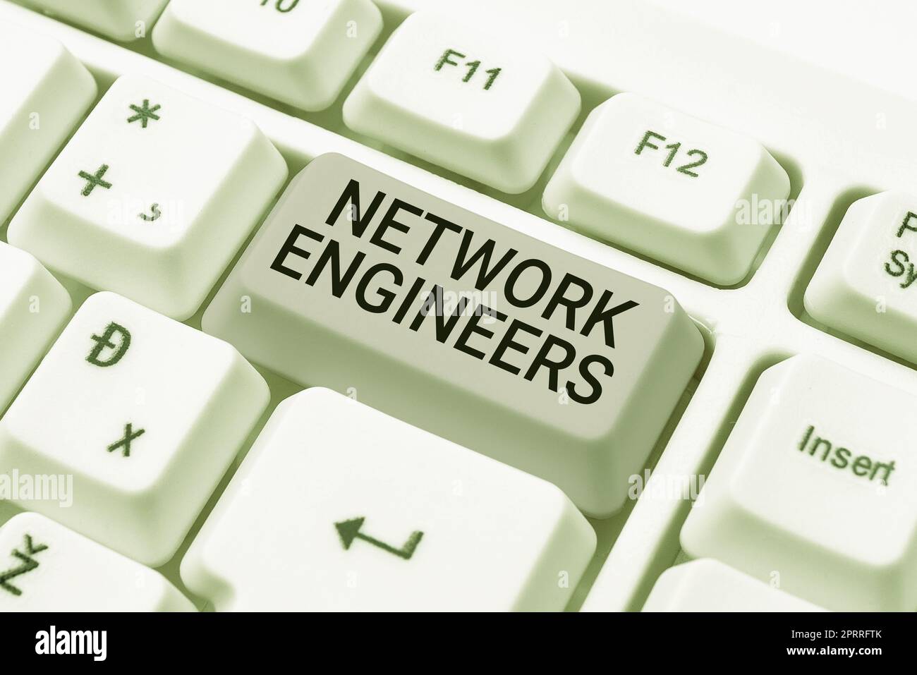 Hand writing sign Network EngineersTechnology professional Skilled in computer system ...