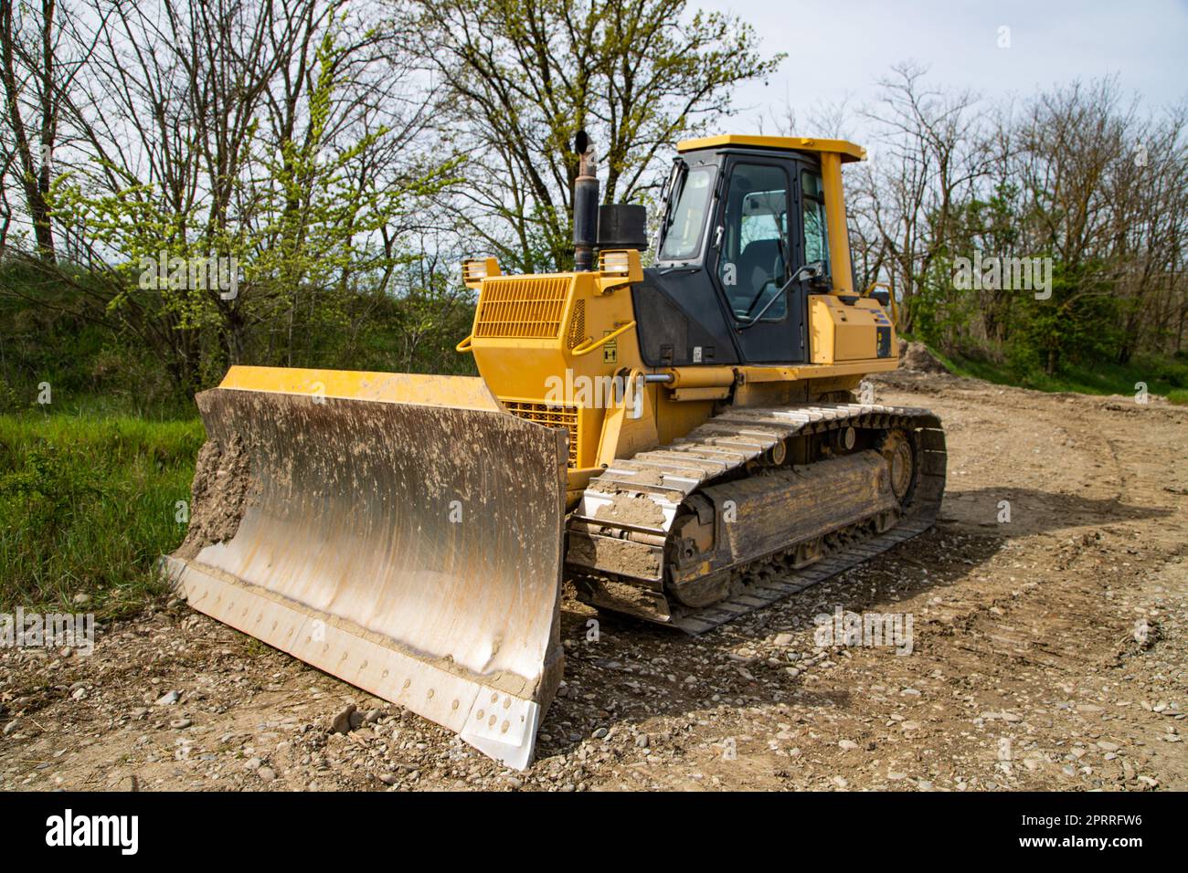 bulldozer at work Stock Photo - Alamy