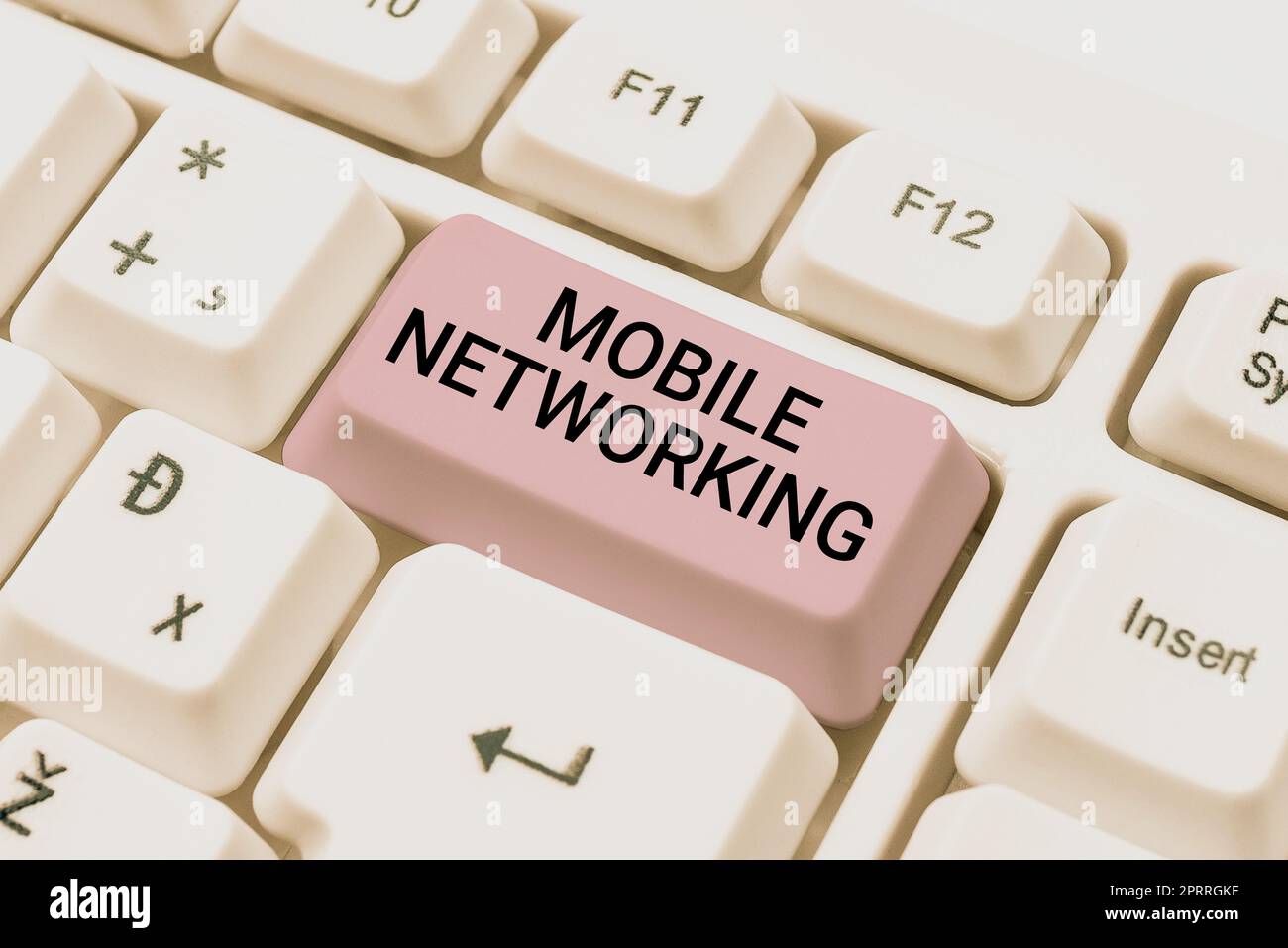 Text showing inspiration Mobile NetworkingCommunication network where ... Text showing inspiration Mobile NetworkingCommunication network where ...