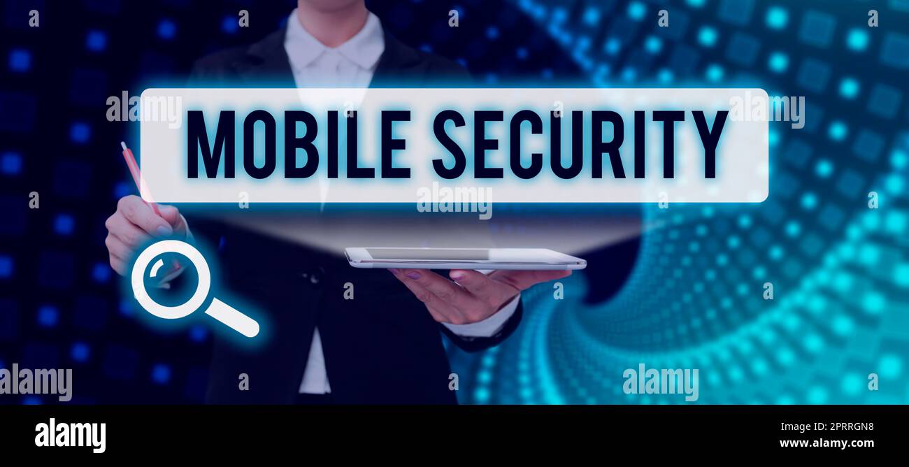 Text Showing Inspiration Mobile Securityprotection Of Mobile Phone From
