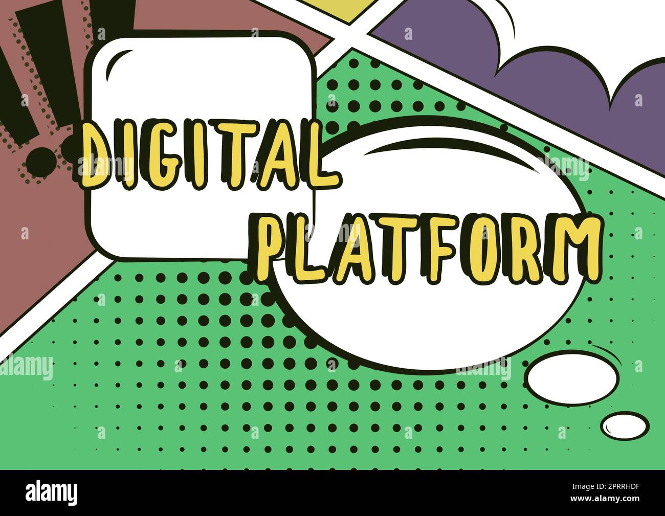 Conceptual caption Digital Platformmarketing campaign or branding new ...