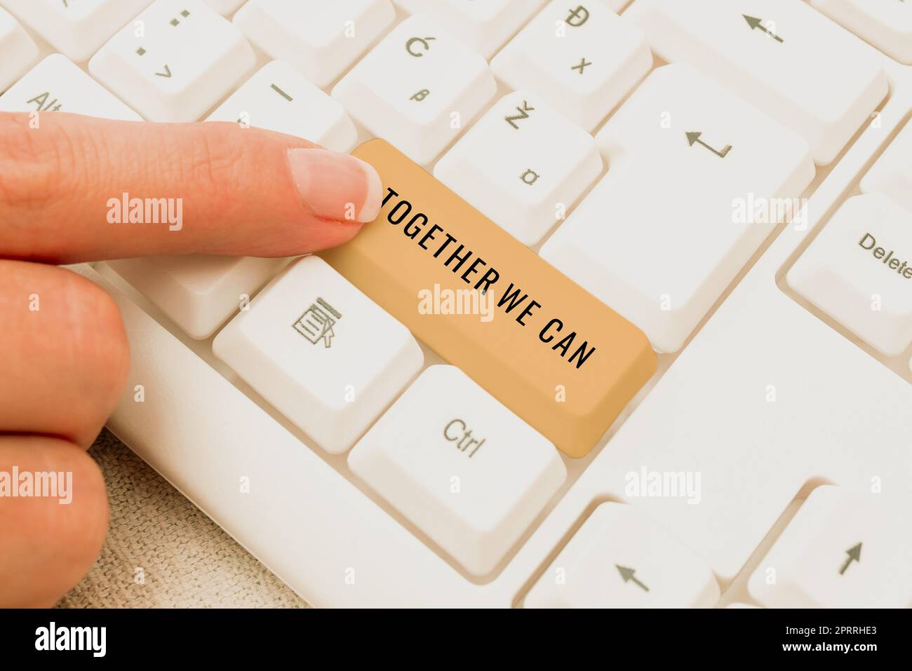 Text showing inspiration Together We Canunity can makes everything ...