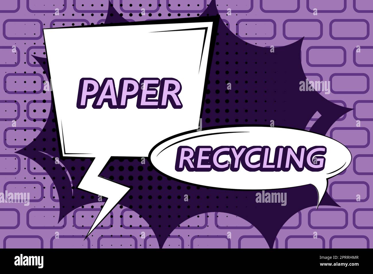 Conceptual display Paper RecyclingUsing the waste papers in a new way ...