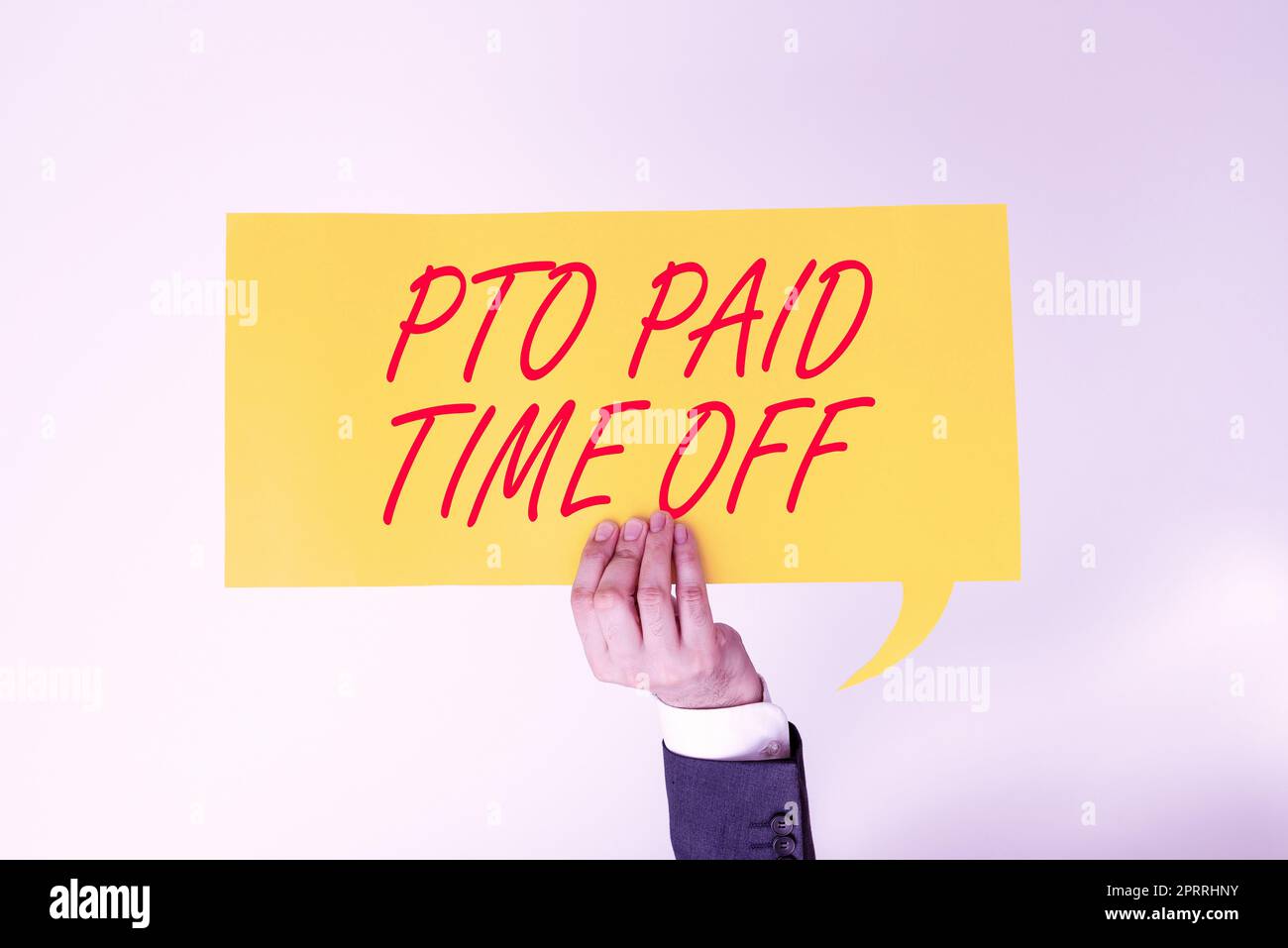 Handwriting text Pto Paid Time OffEmployer grants compensation for ...