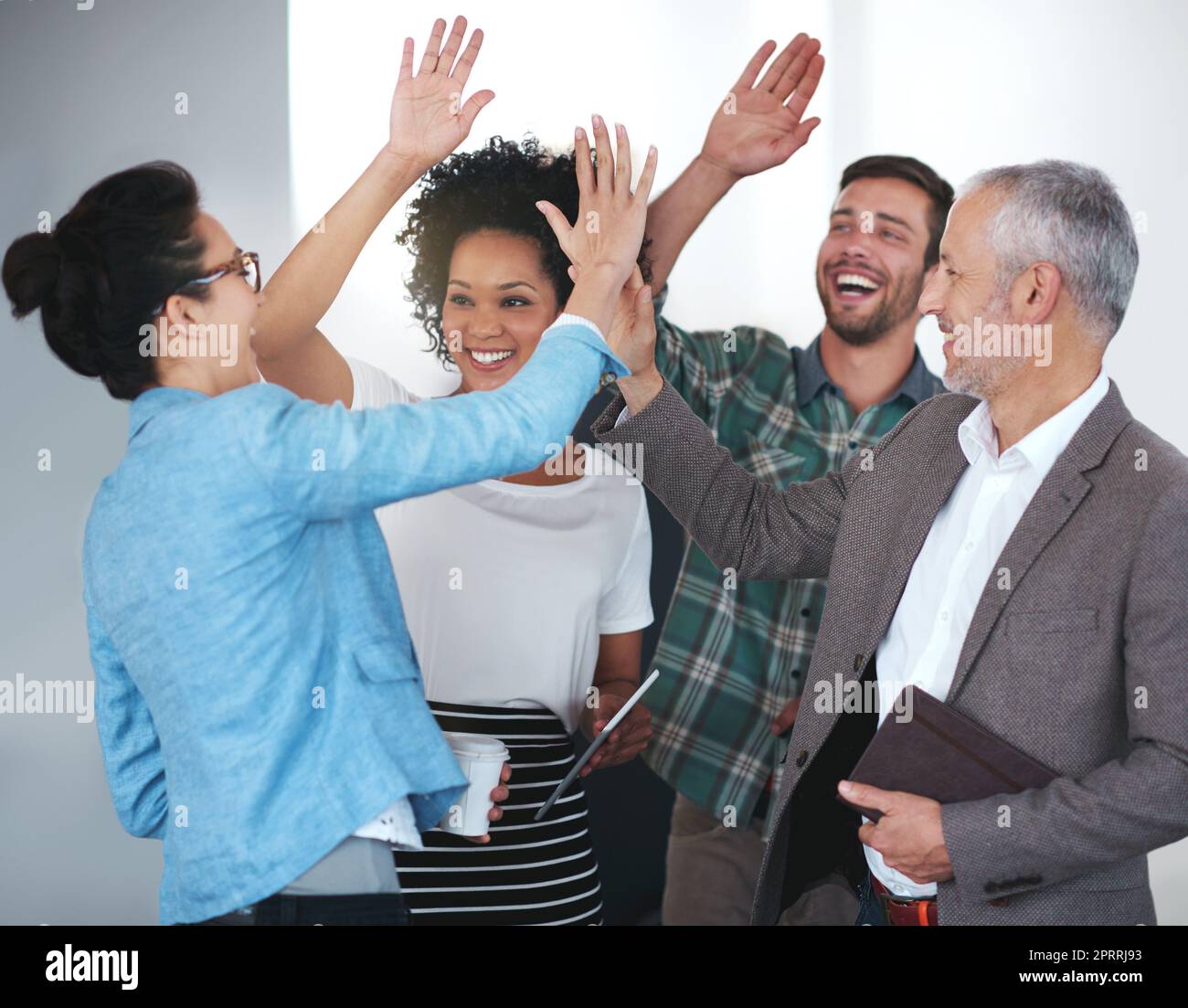 Group in hi hi-res stock photography and images - Alamy