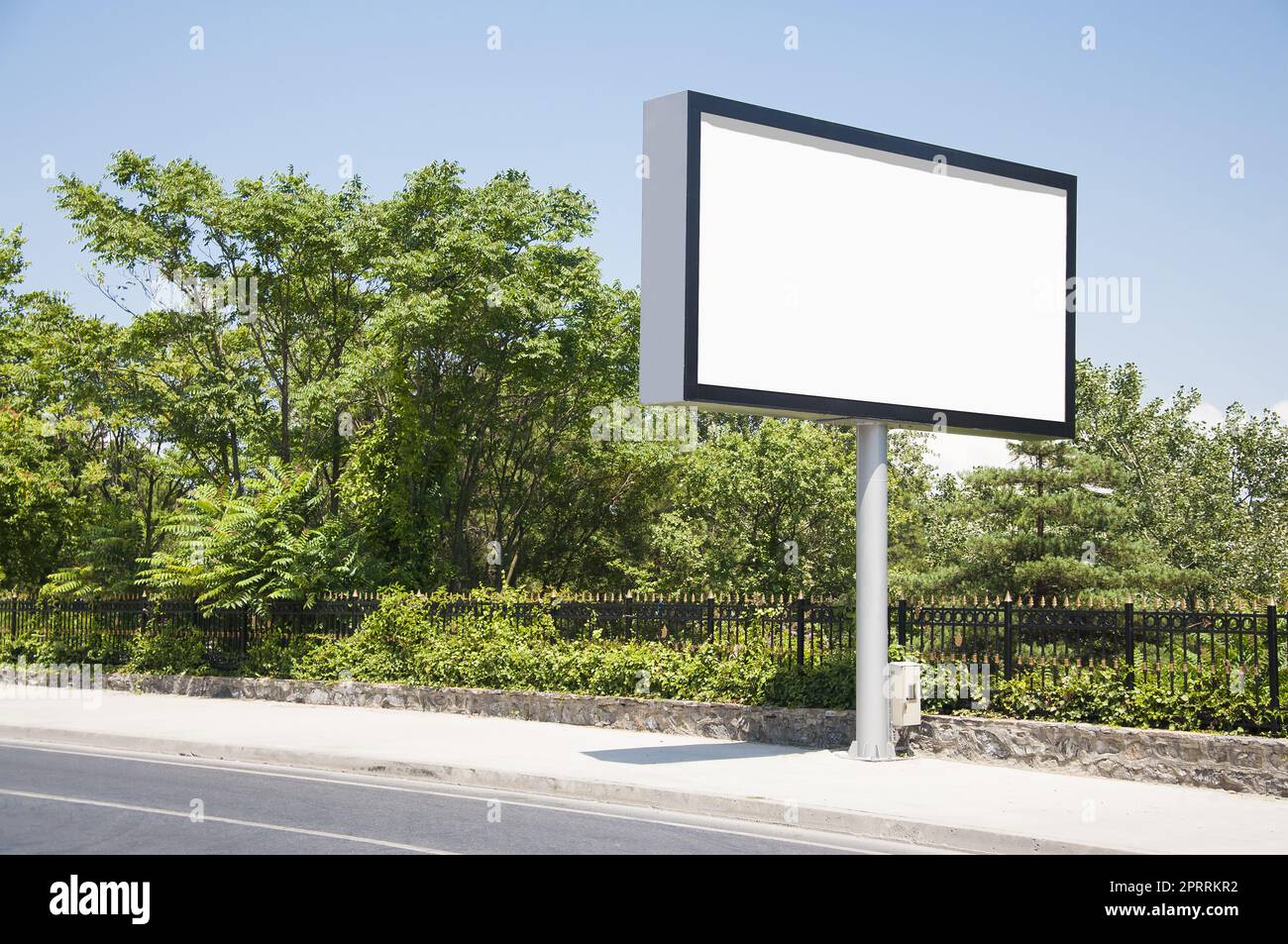 Advertising Outdoor Blank Billboard in the City Stock Photo - Alamy