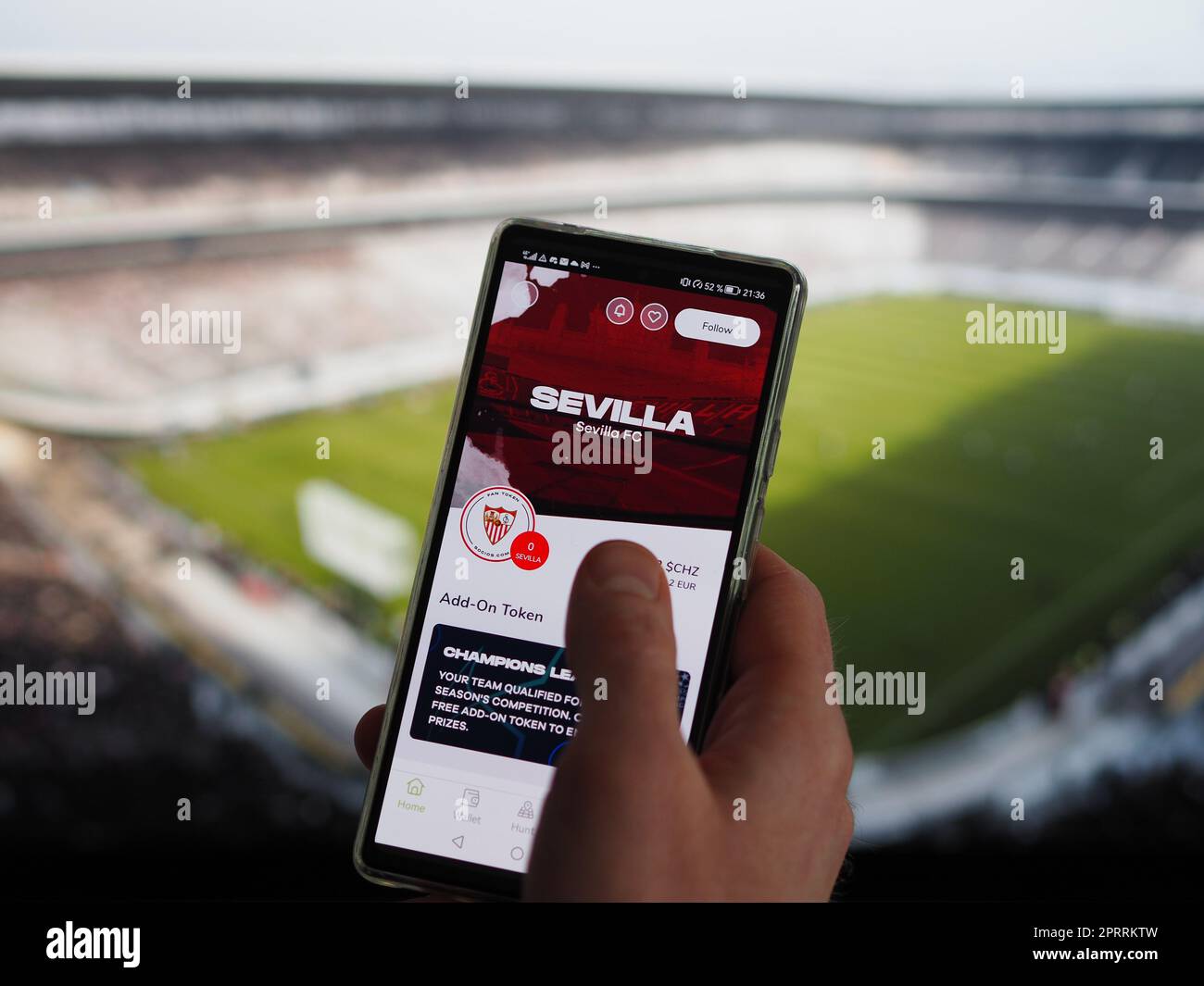 Sevilla futbol club supporter hi-res stock photography and images - Alamy