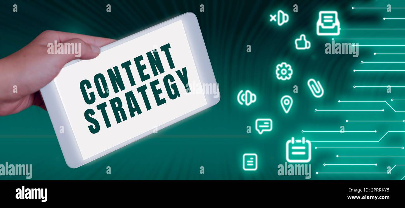 Conceptual display Content Strategycreate marketing plan using good ...