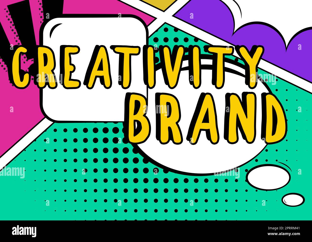 Sign displaying Creativity Branddesign name or feature that ...