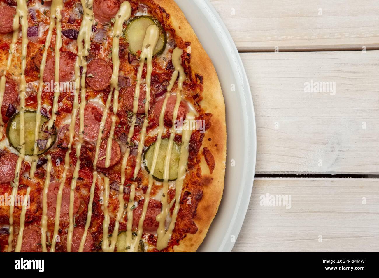 Top view pizza hi-res stock photography and images - Alamy