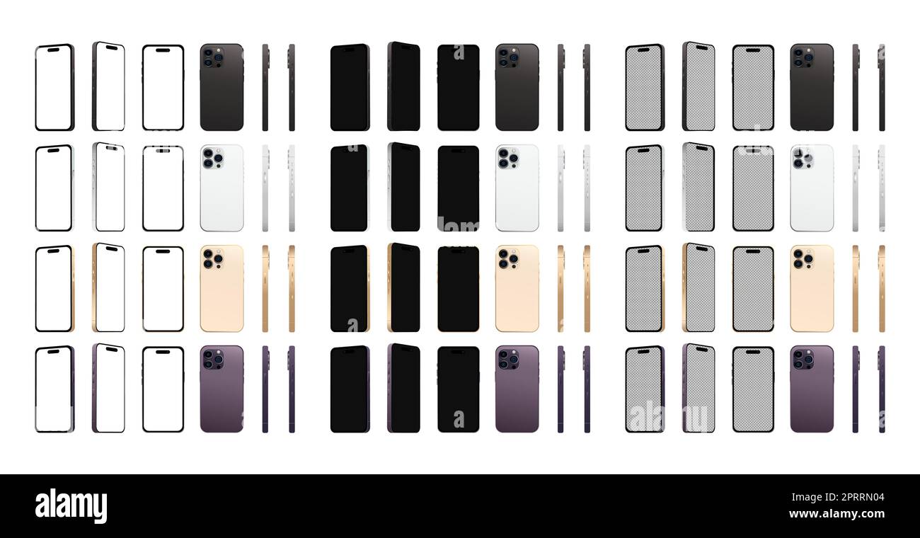 Set of 72 pcs novelty modern smartphone 14 PRO, original colors ...