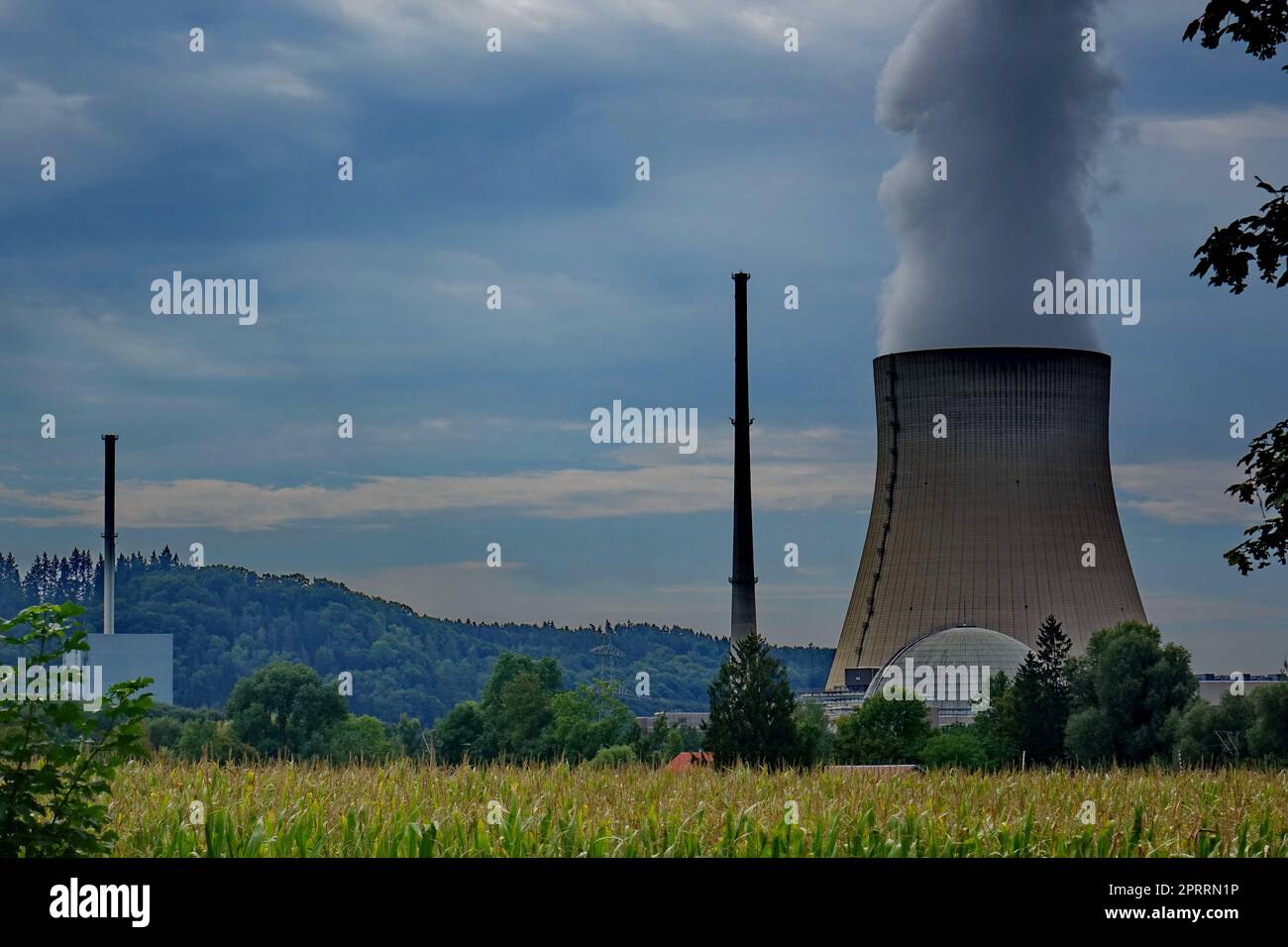 Germany, lower Bavaria, nuclear power plant Isar 2, PreussenElektra Stock Photo - Alamy