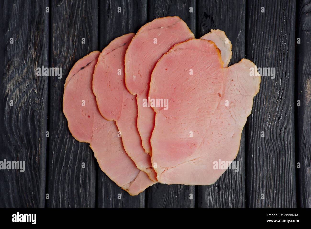 Cooked ham top view hi-res stock photography and images - Alamy