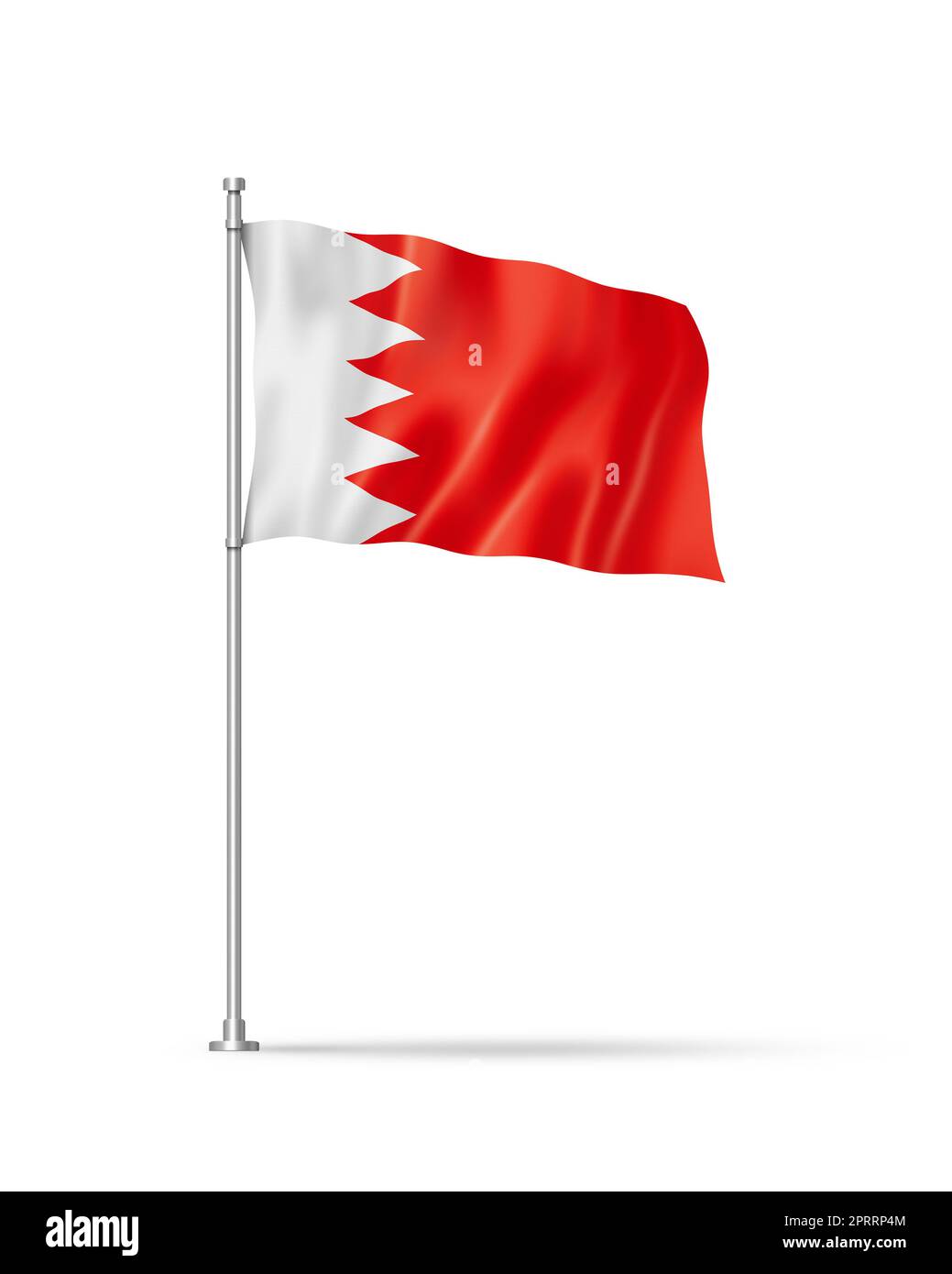 Flag of bahrain waving Cut Out Stock Images & Pictures - Alamy