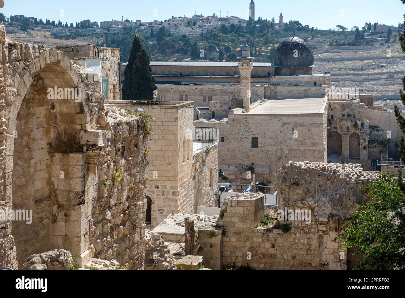 Ancient buildings of sacred city of Jerusalem, Israel Stock Photo - Alamy