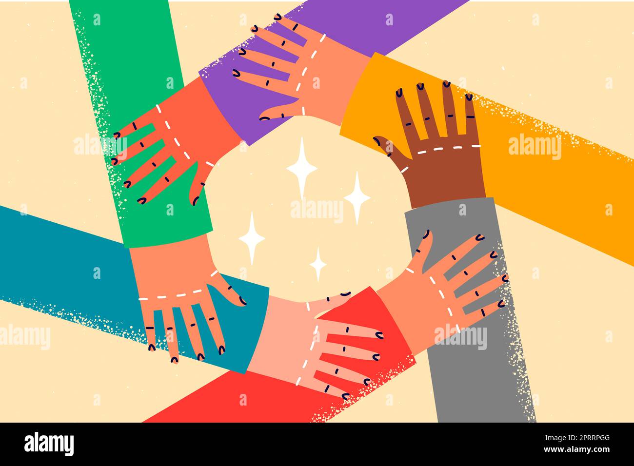 People hold hands in circle hi-res stock photography and images - Alamy