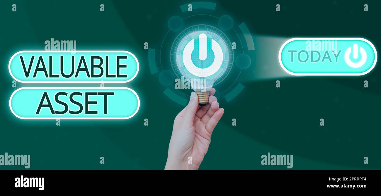 Sign displaying Valuable AssetYour most valuable asset is your ability ...