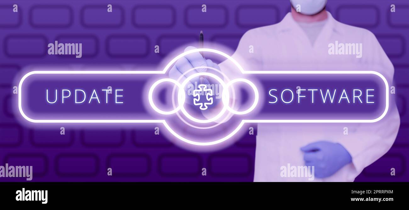 Handwriting Text Update Softwarereplacing Program With A Newer Version