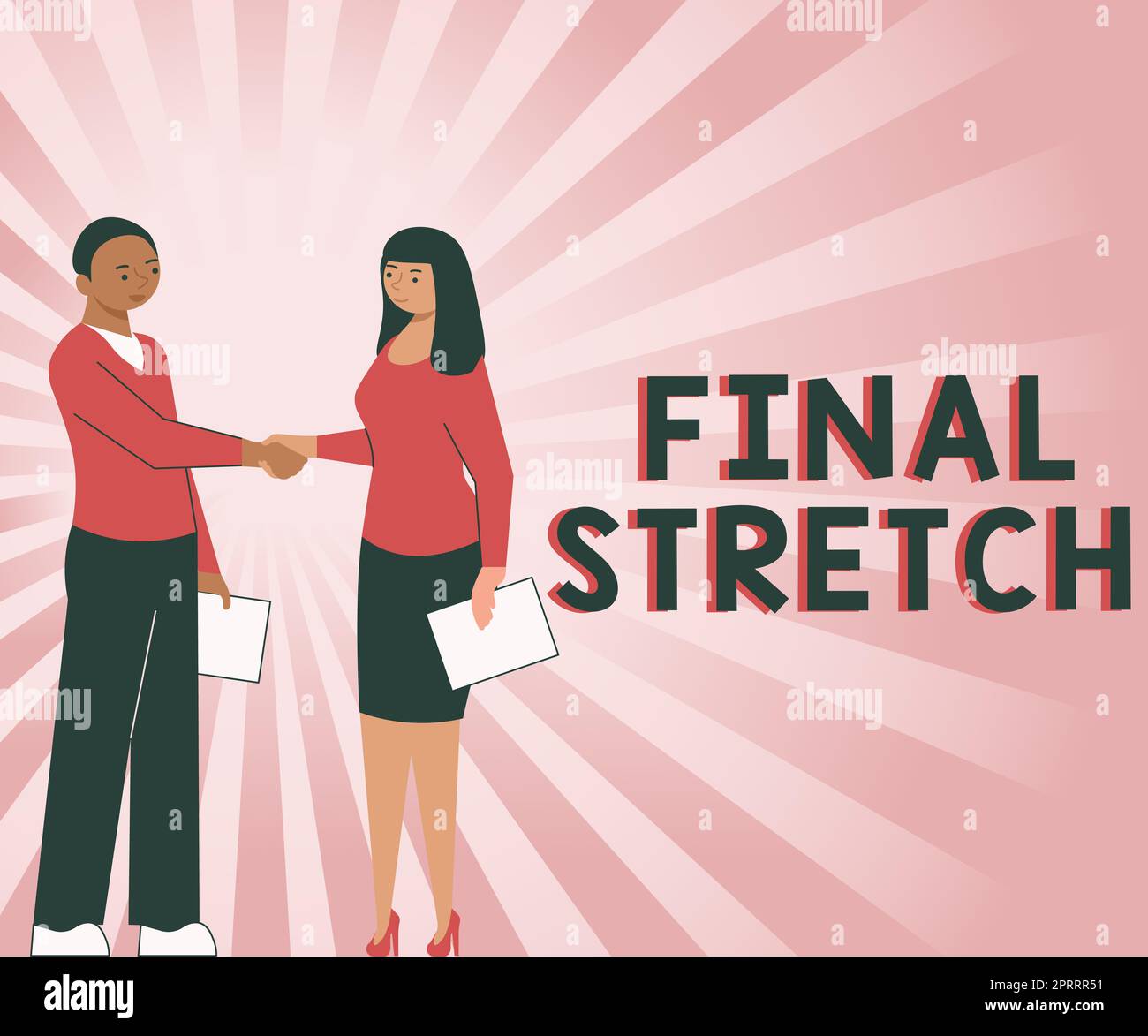 Conceptual display Final Stretch. Concept meaning Last Leg Concluding ...