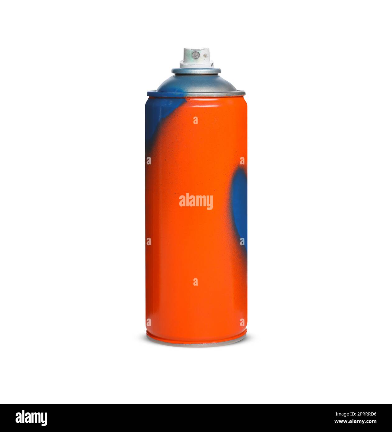 Used can of spray paint on white background Stock Photo - Alamy