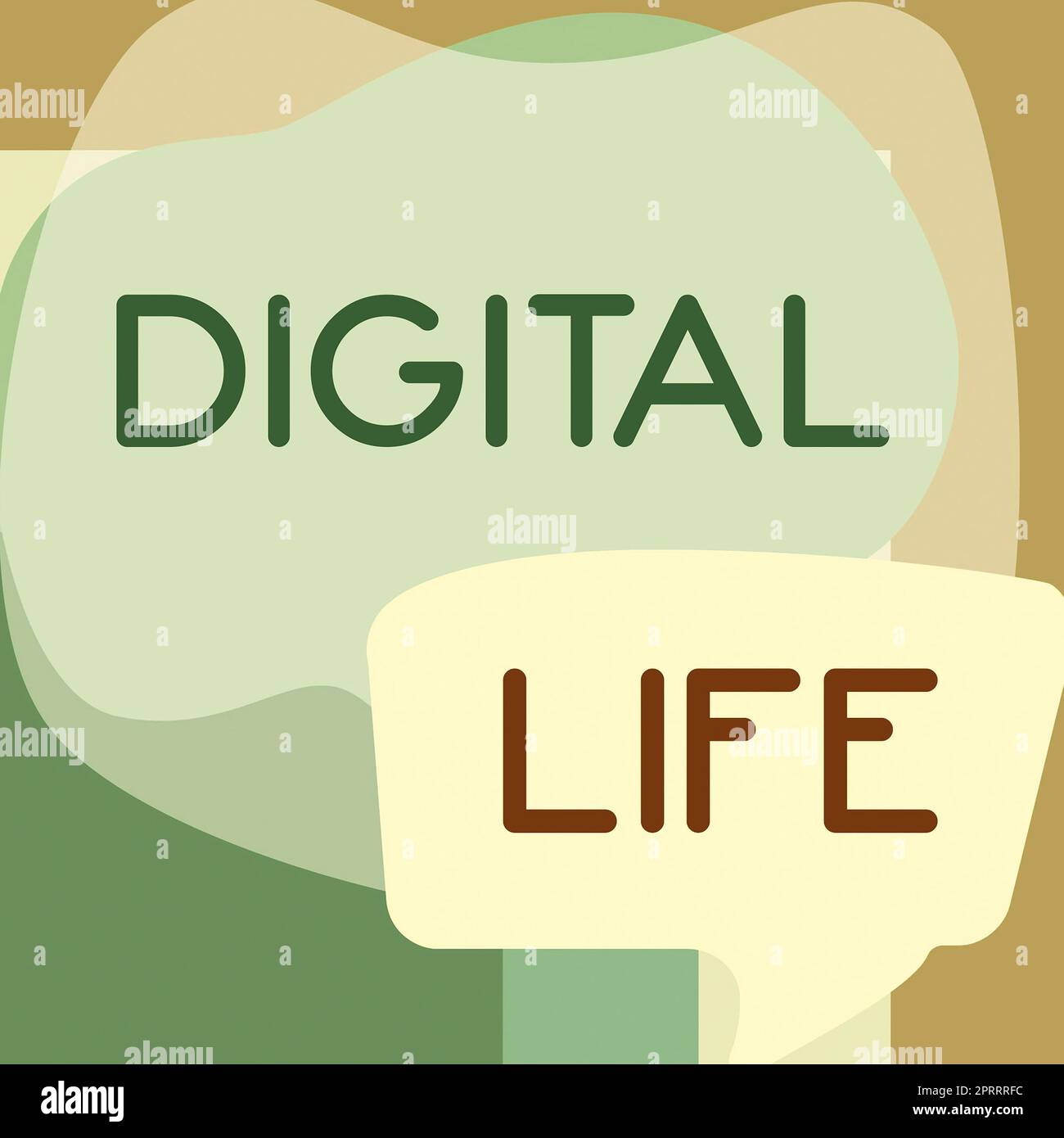 Conceptual caption Digital Life. Business concept Living in a world ...