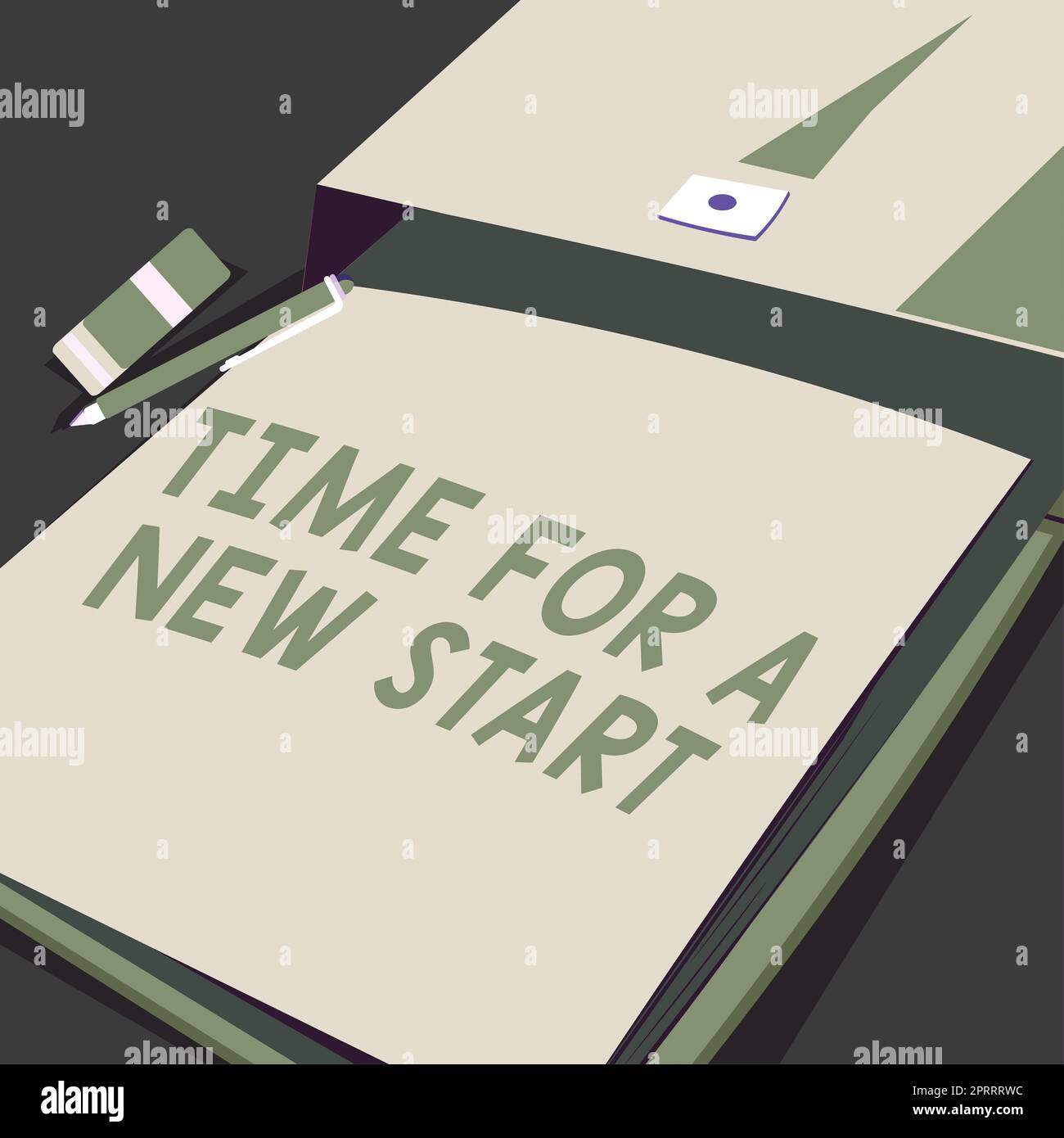 Sign displaying Time For A New Start. Conceptual photo Trust the magic ...