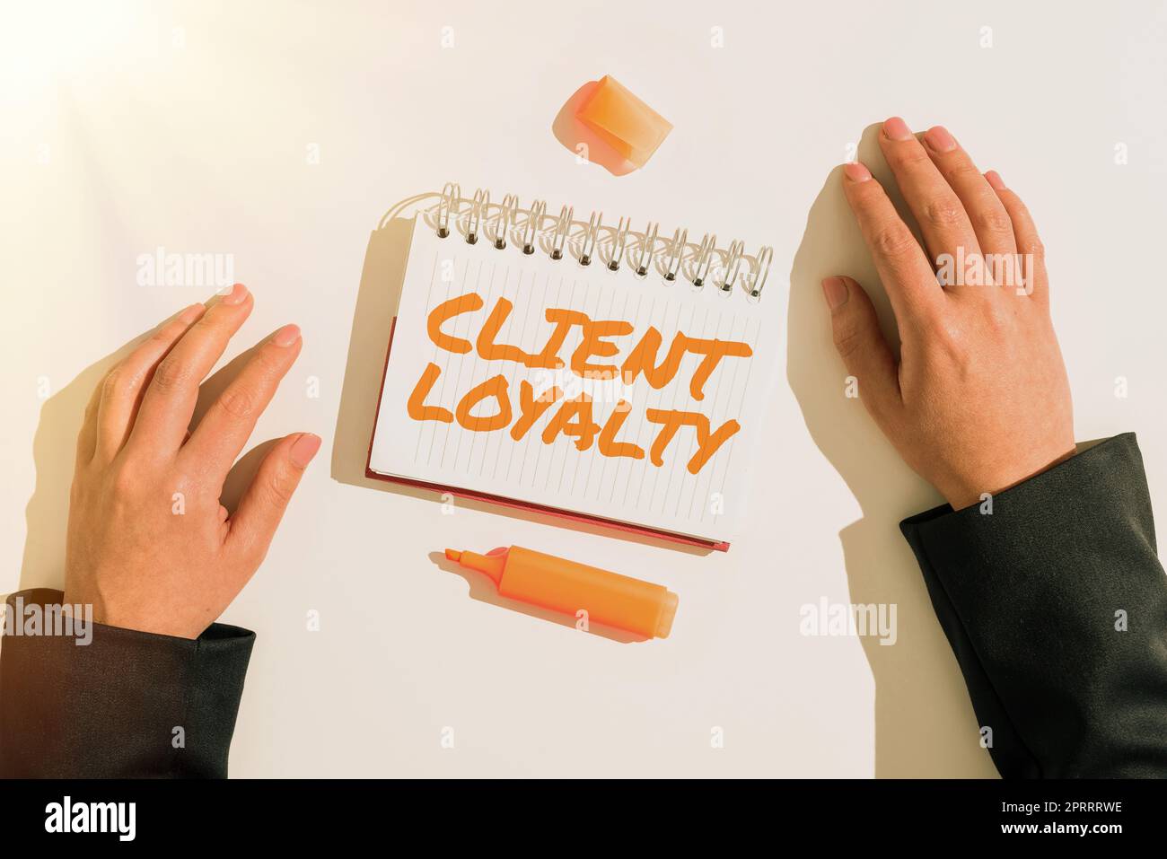 Handwriting text Client LoyaltyThe result of consistently positive ...