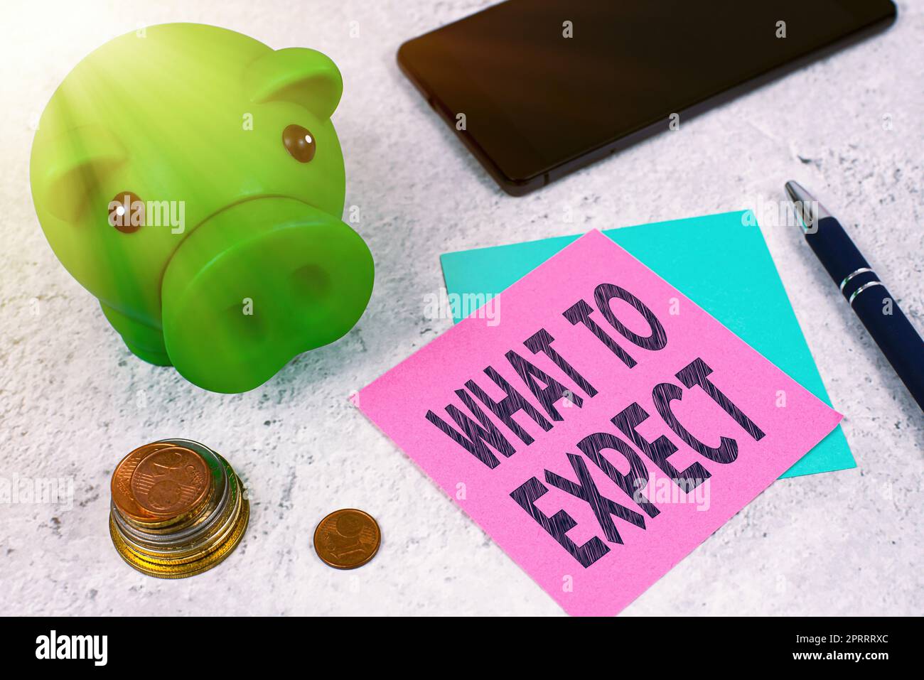 Hand writing sign What To ExpectConfusion about the belief of what will ...