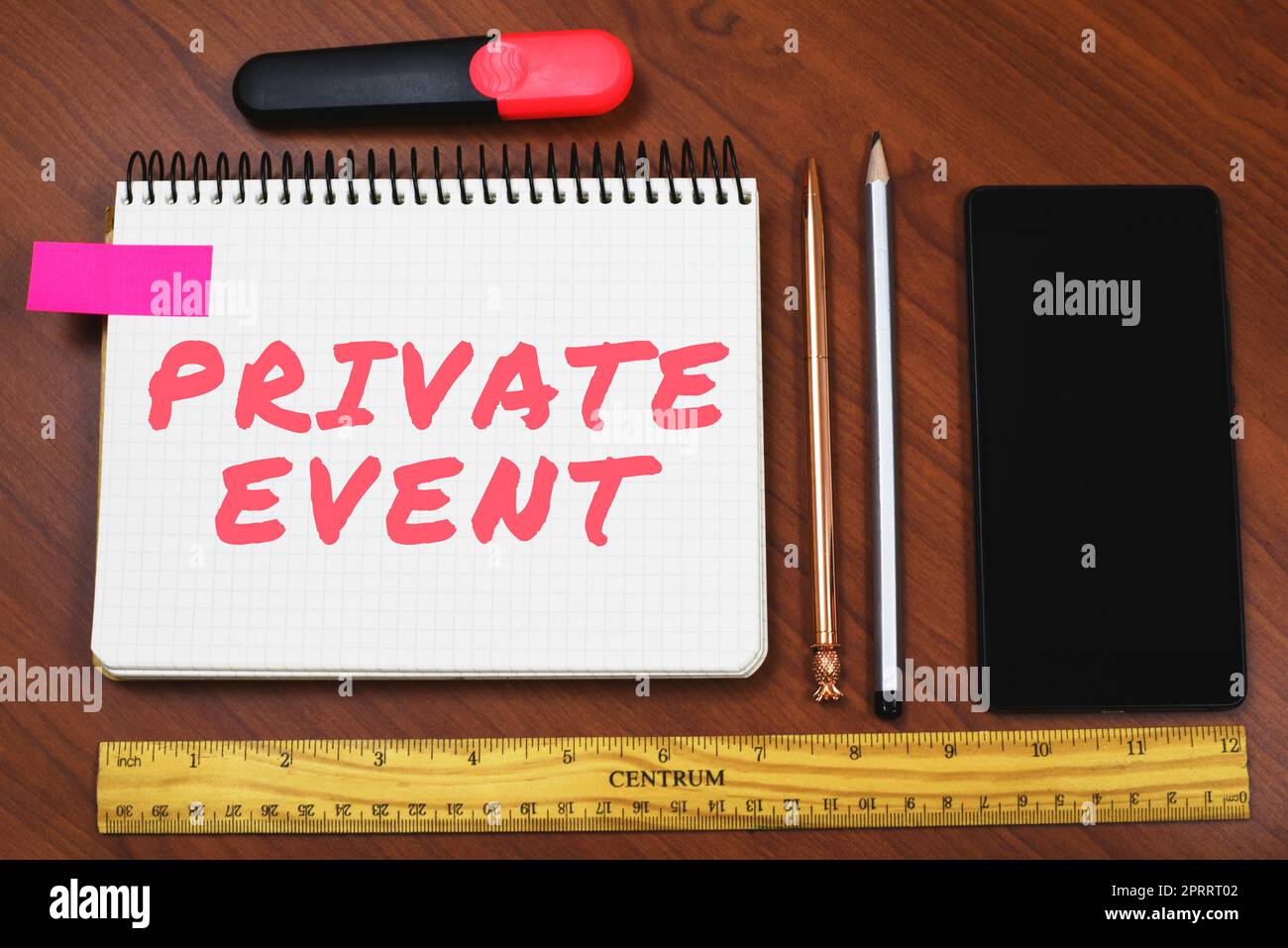 Text caption presenting Private Event. Business approach Exclusive ...
