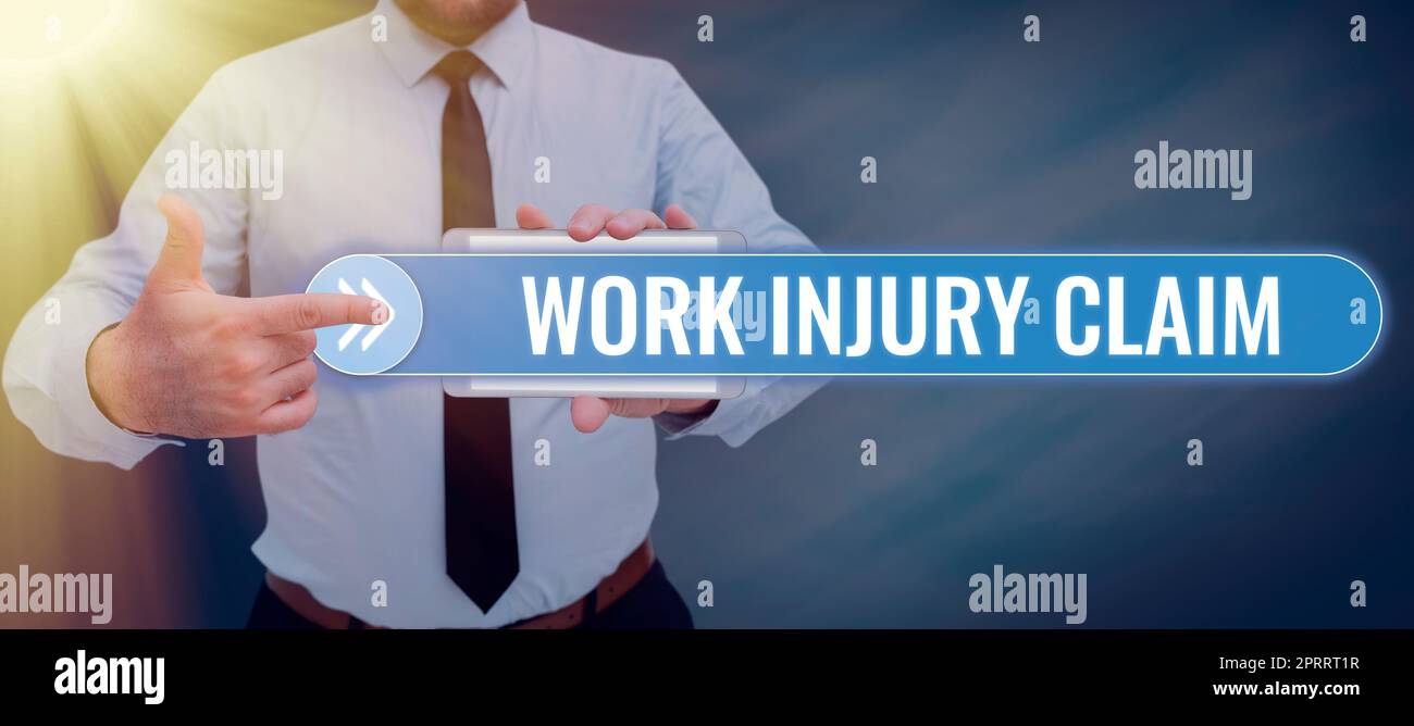 Text showing inspiration Work Injury ClaimMedical care reimbursement ...