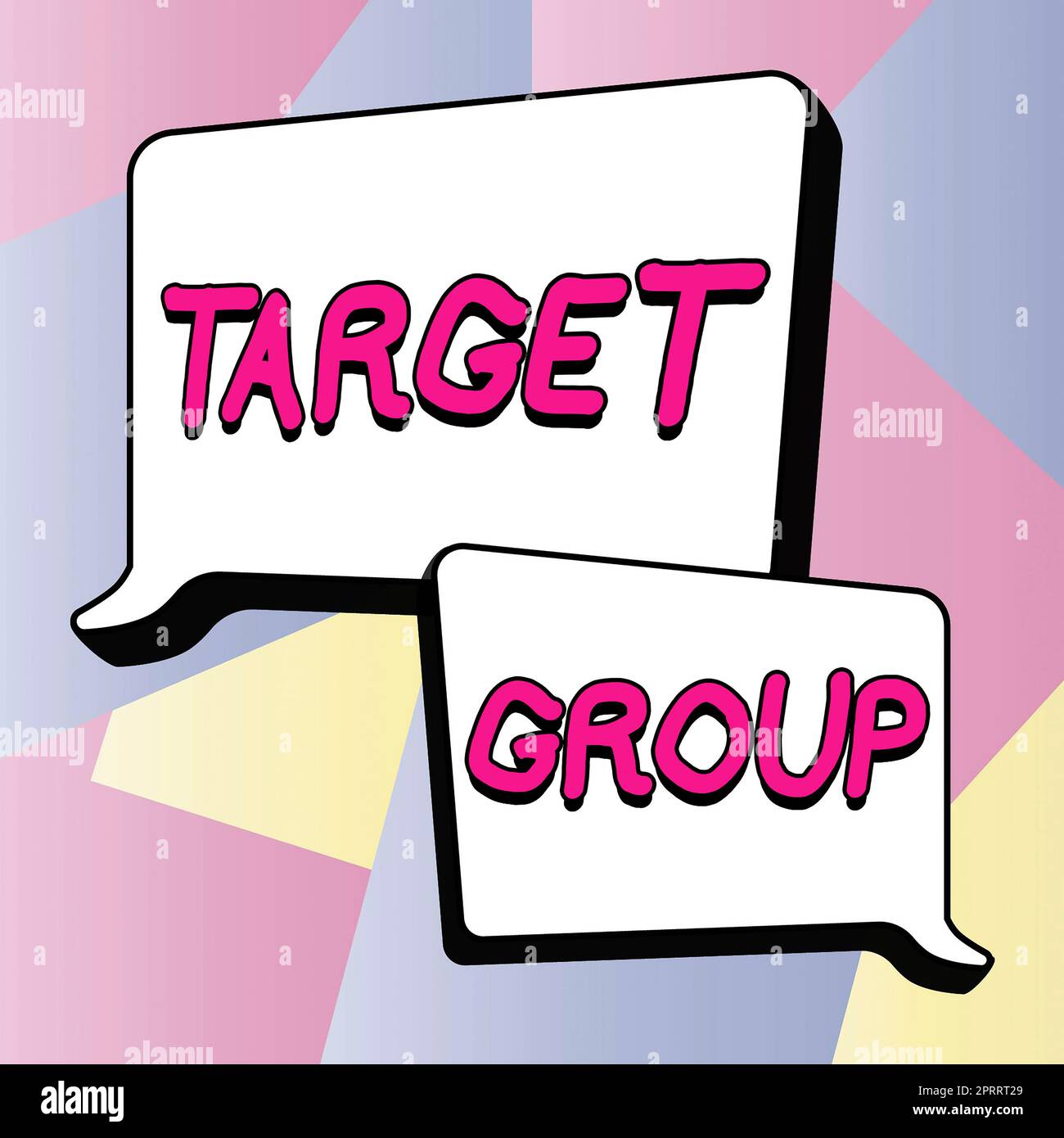 Handwriting text Target Group. Word Written on Particular showing that ...