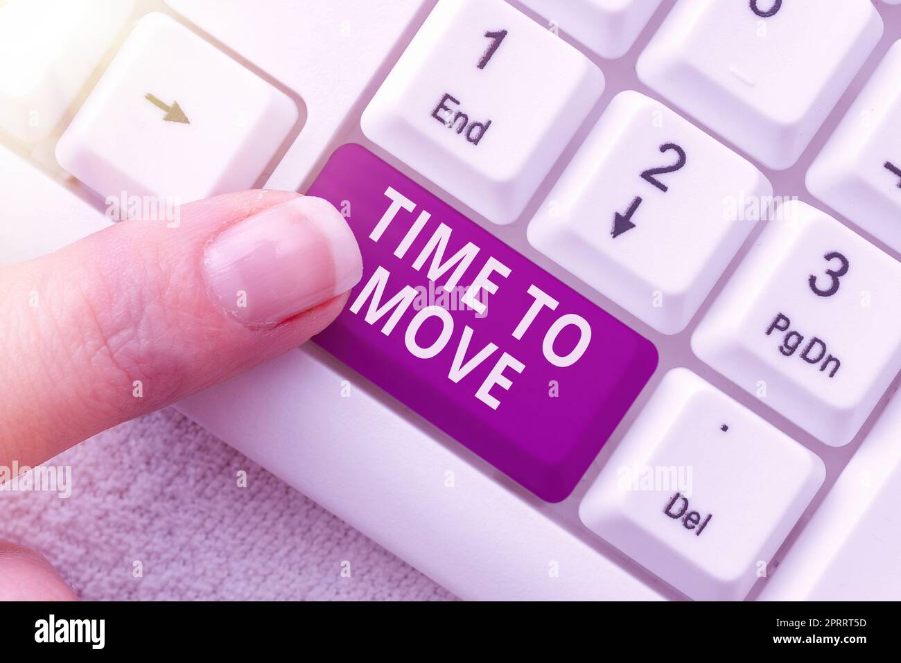 Text caption presenting Time To Move. Concept meaning Best period to ...