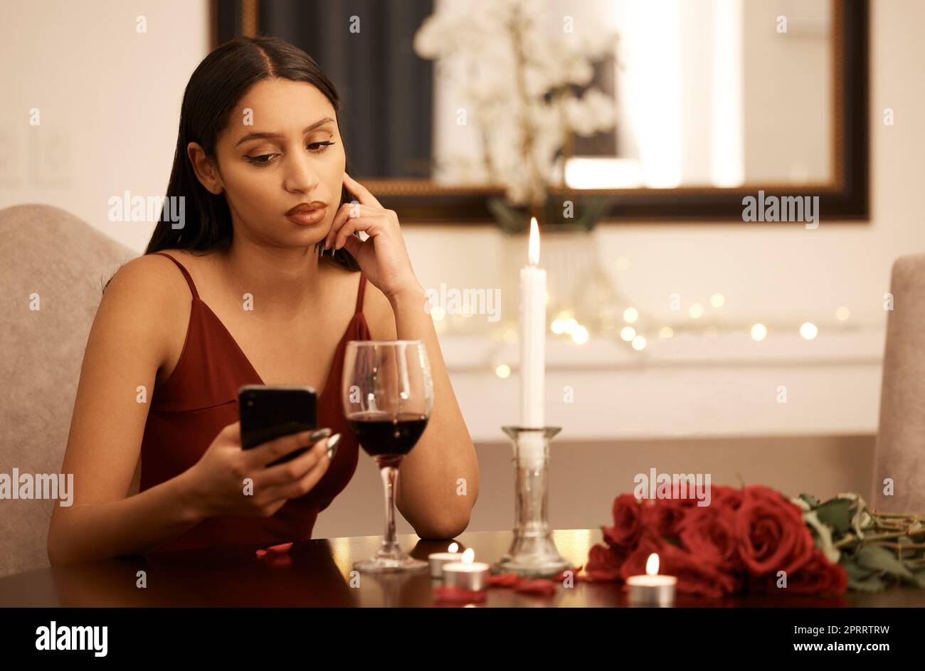 Angry girl at restaurant hi-res stock photography and images - Alamy