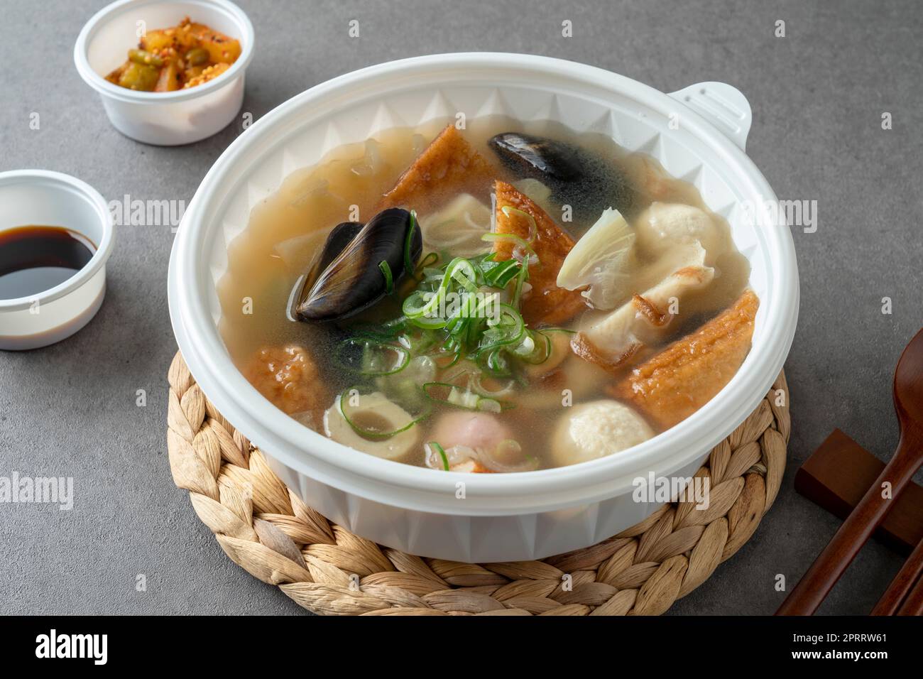 Fish Cake Soup Korean food dish Nagasaki and Spicy Seafood soup ...