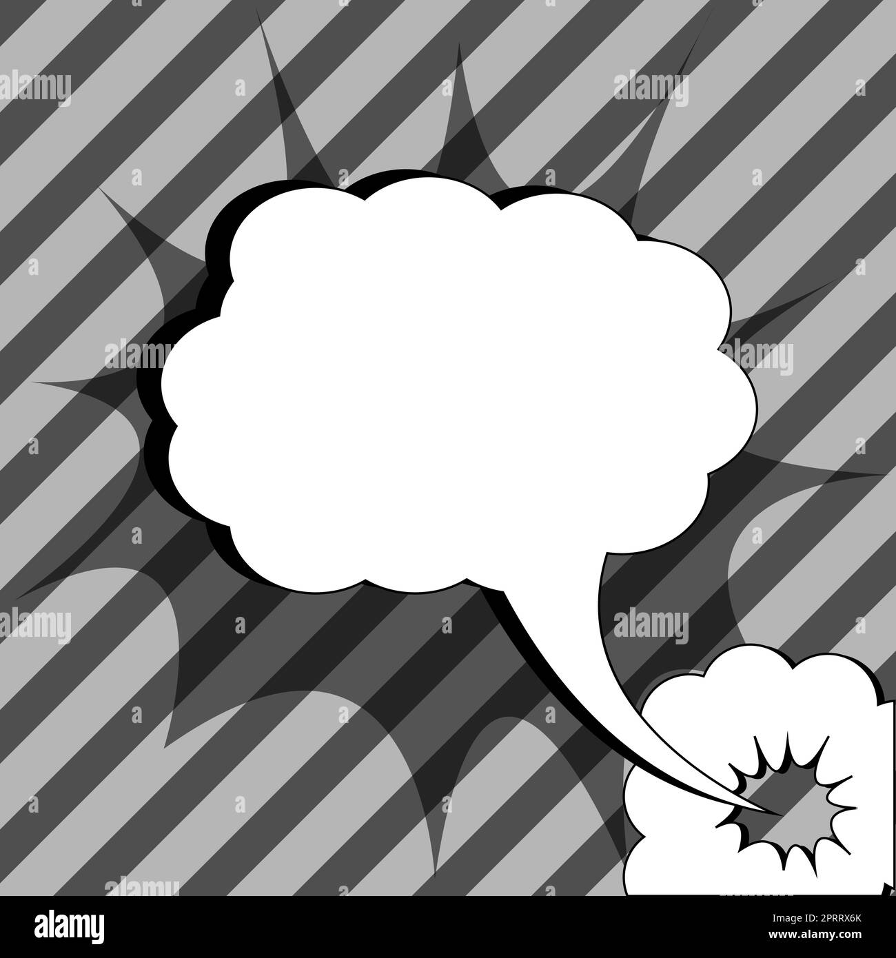Comic Speech Bubble In Bang Shape Representing Social Media Messaging ...