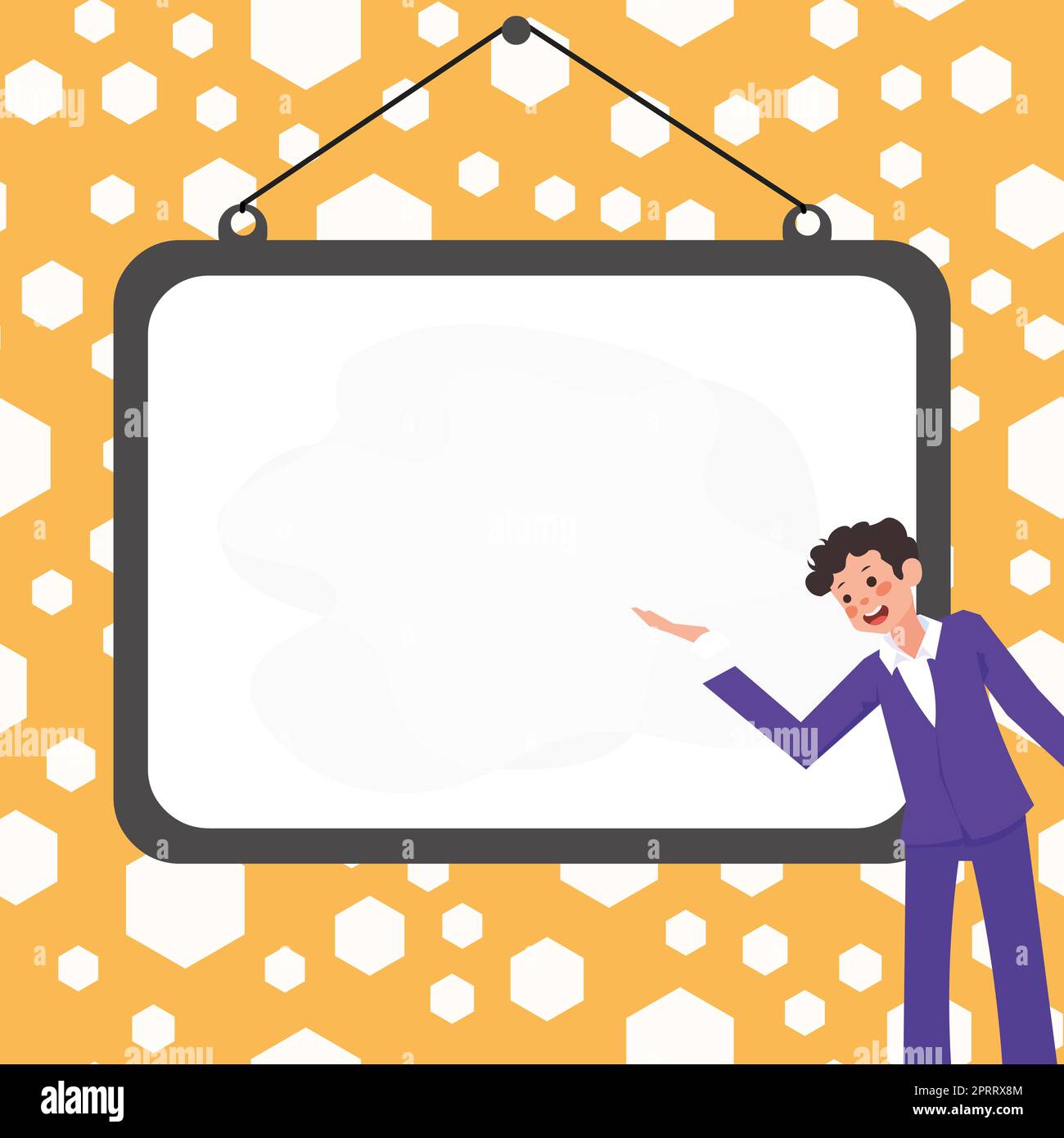 Instructor Drawing Pointing Stick Whiteboard While Holding Cup Stock ...