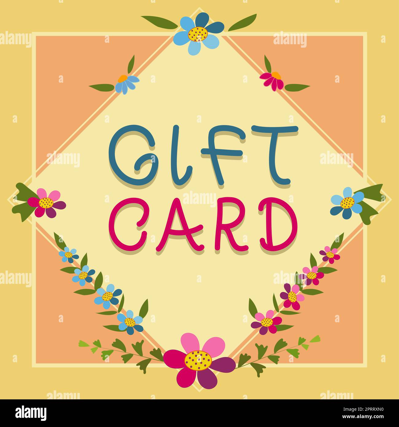 Hand writing sign Gift Card, Word for A present usually made of paper ...