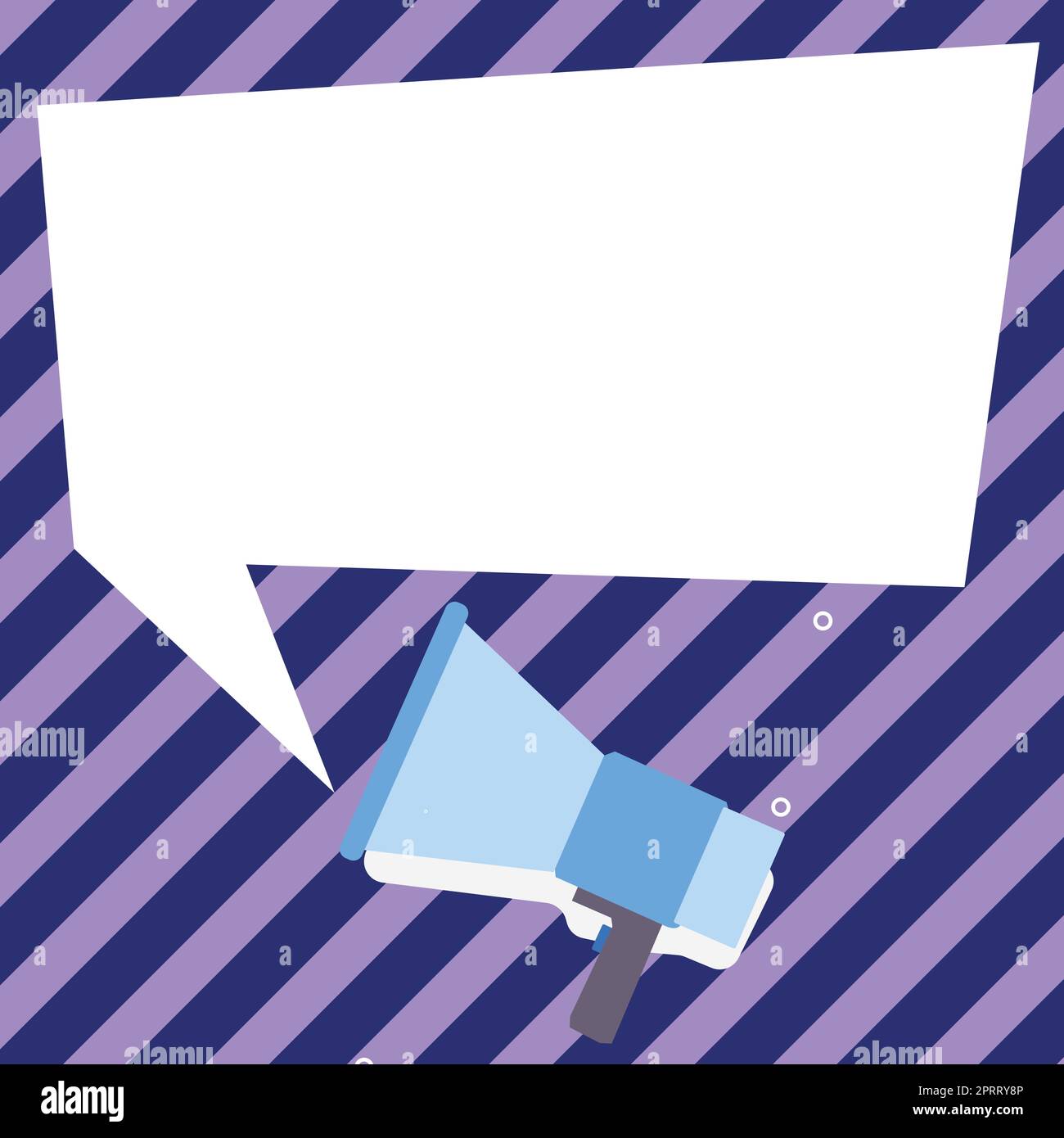 Illustration Of A Megaphone Promoting Advertisement To Social Media ...