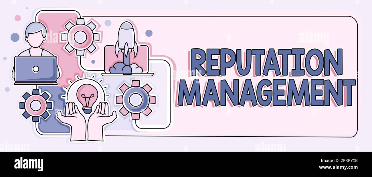 Text showing inspiration Reputation Management, Business showcase ...