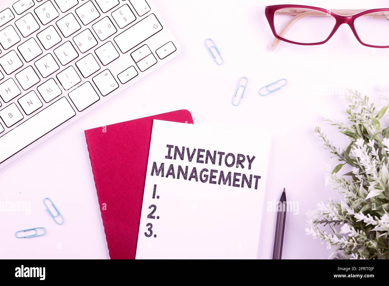 Sign displaying Inventory Management, Business concept Overseeing ...