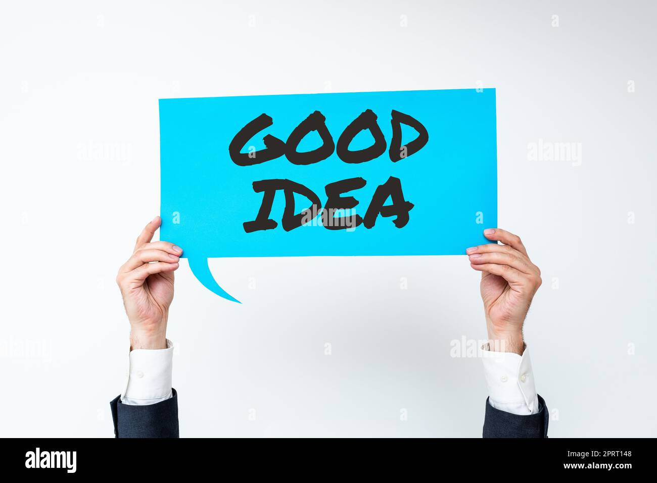 Text caption presenting Good Idea. Business showcase State of human ...