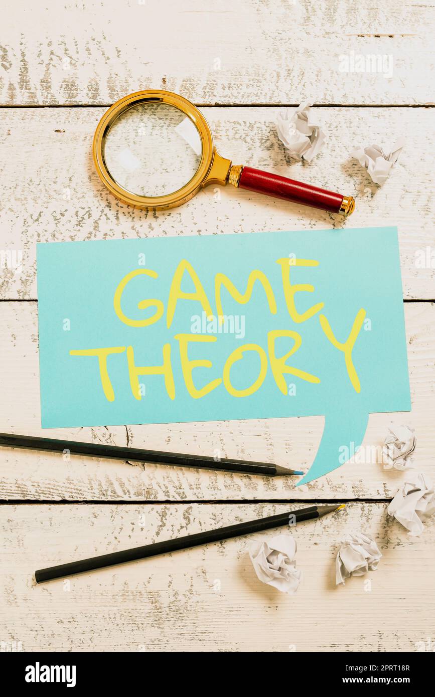 Conceptual display Game Theory. Business overview branch of mathematics ...